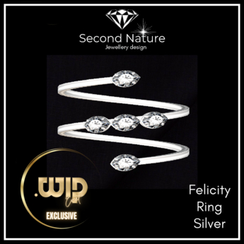Second Life Marketplace - SNJ Felicity Ring Silver ADD!